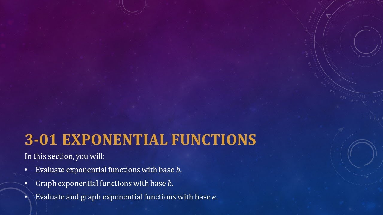 Precalculus 3-01 Exponential Functions