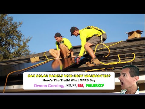 Will Solar Panels Void Roof Warranties? Here's What Atlas Roofing, Owens Corning, GAF, metal Stone
