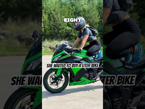 She waited to buy a Liter Bike #gsxr1000 #zx6r #ninja300 #ninja400