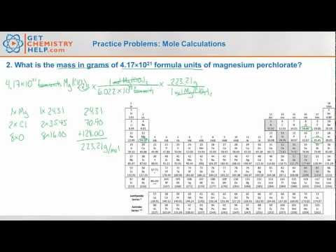 Chemistry Practice Problems: Mole Calculations