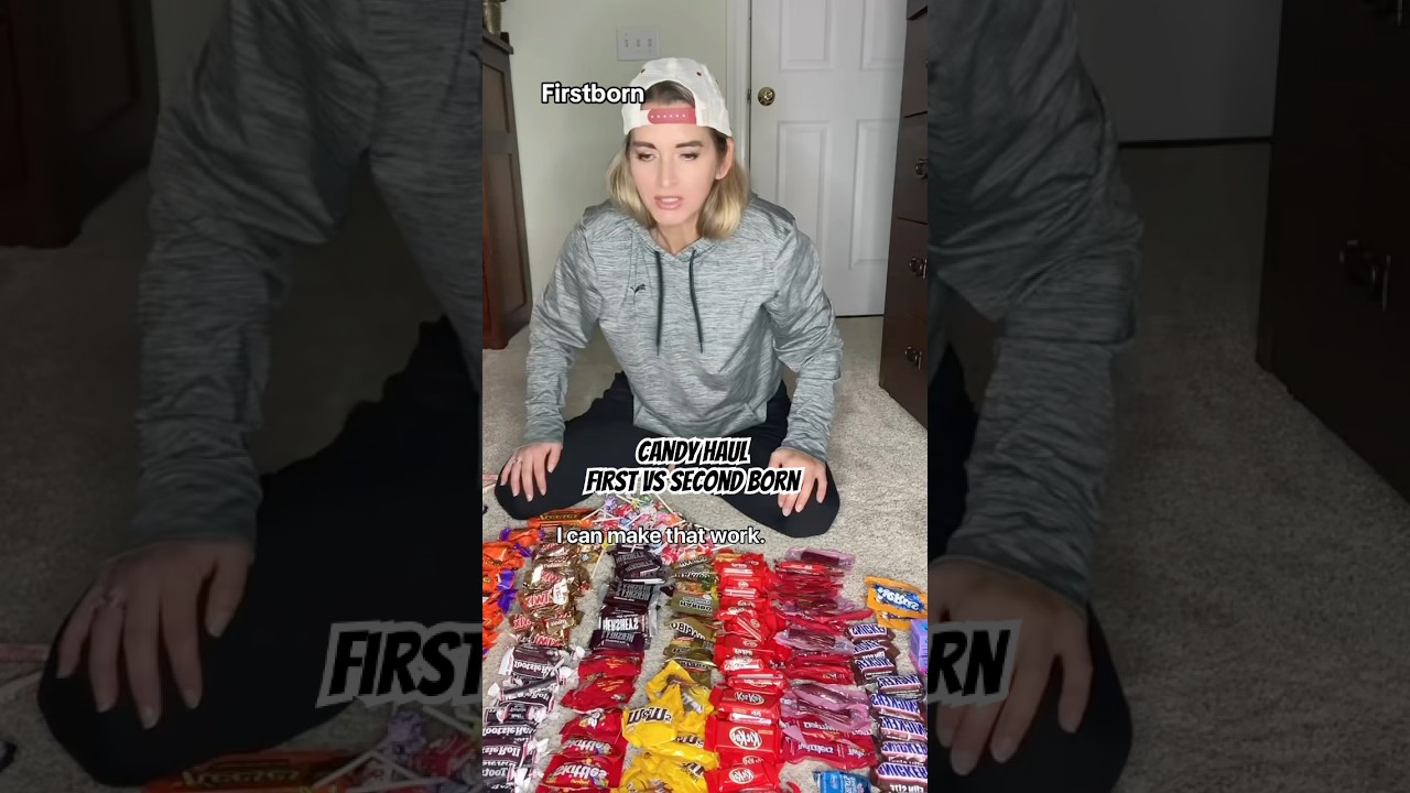 CANDY HAUL: Firstborn vs Second: HOW MANY POUNDS OF CANDY?? #shorts #candy #skit #funny