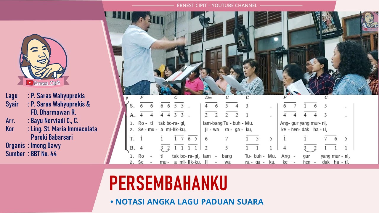 Lagu Persembahan Aransemen Bayu Nerviadi Persembahanku | Buku BBT No. 44