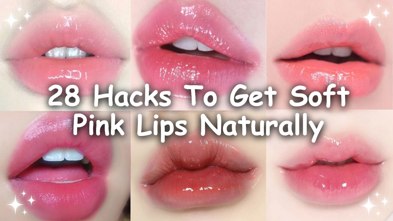 28 Tips to get soft pink lips faster naturally