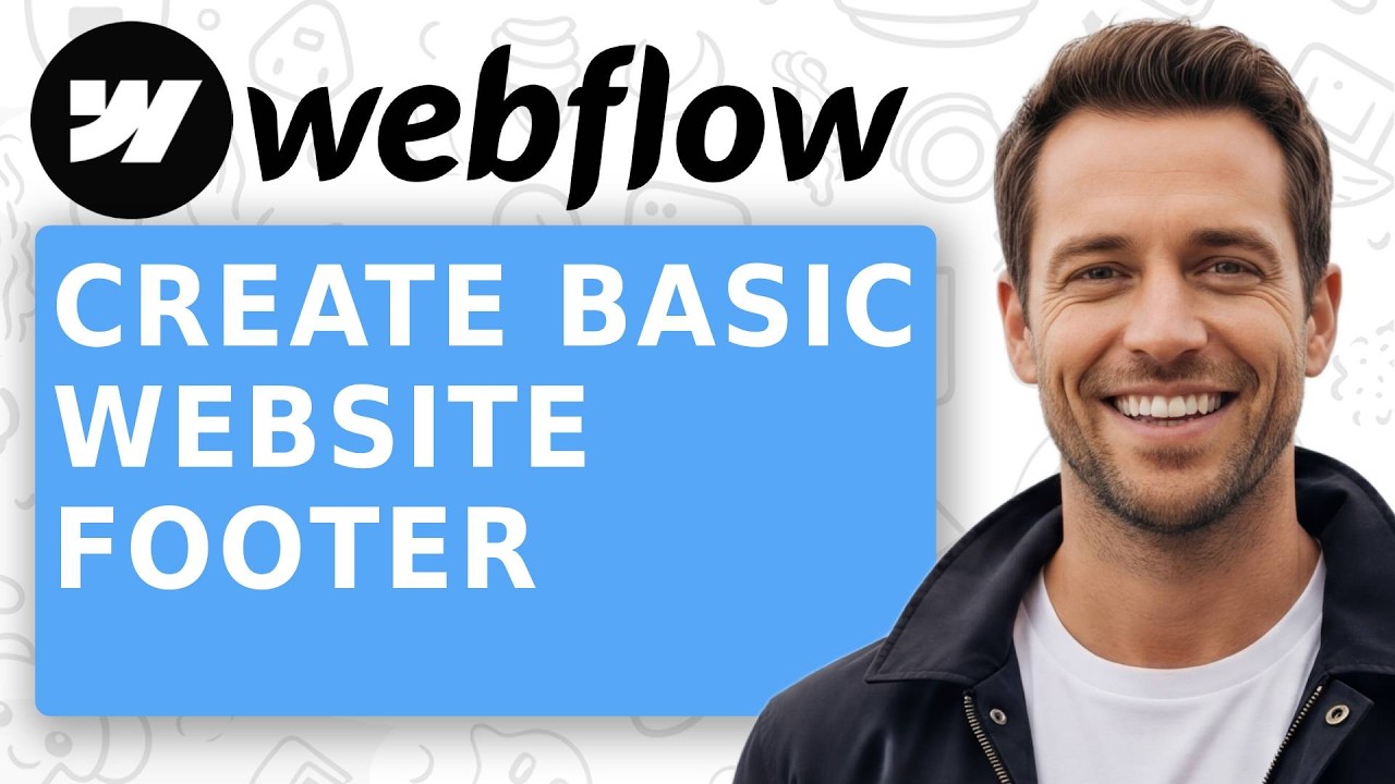 Tutorial How to Create a Basic Website Footer in Webflow