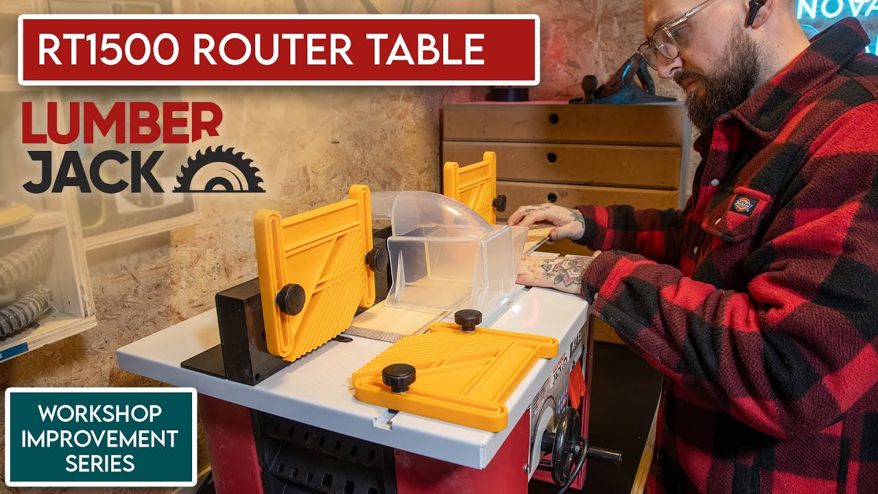 New Router Table for My Workshop! | Lumberjack RT1500 Review & Dust Extraction Test