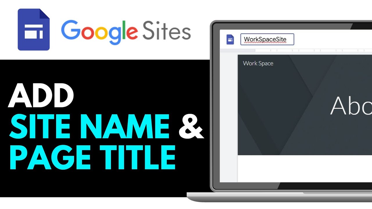 How to Add a Site Name and Page Title in Google Sites 2025 (QUICK & EASY)