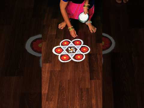 குட்டி தீபம் கோலம் daily rangoli kolam designs#trending#viralvideo#shorts#shortsfeed#ytshorts#yt