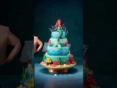 EPIC Ariel Mermaid Birthday Cake 🌊🧜♀️ | Disney Princess Cake for Ocean-Loving Kids in the USA!
