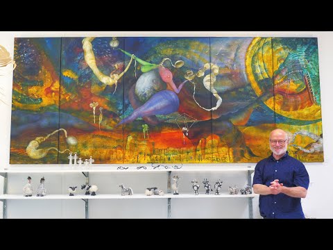 Over 23000$ Painting in Art Gallery Hindhede - English Subtitles