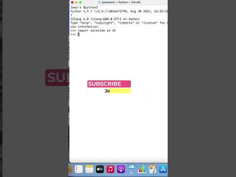 Python short video | print today's date and current time using datetime python module #shorts