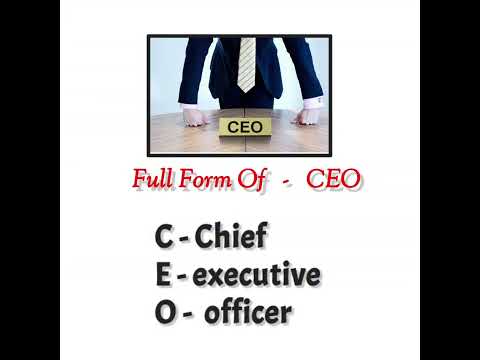 Full Form Of CEO | 😎 What is Full form of ceo officer | #shorts #fact