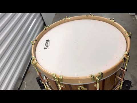 Stave snare drum 6x14 Walnut | Reverb