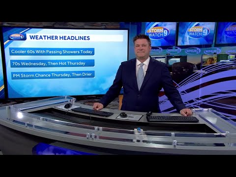 Video: Spot showers likely Tuesday ahead of humid weather mid week