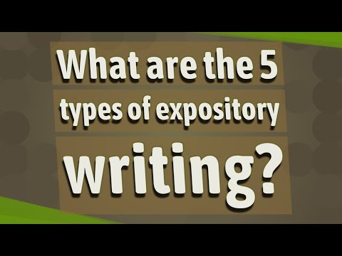What are the 5 types of expository writing?