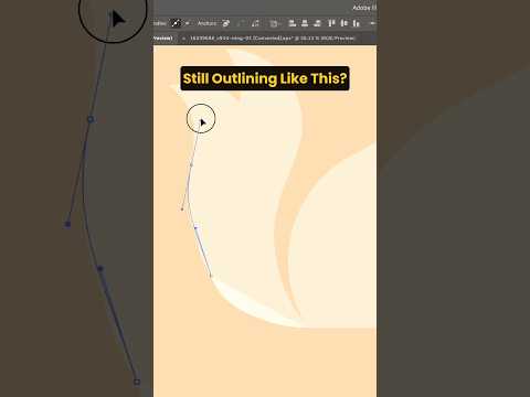 How to Properly Outline Your Logos 💫 #illustratortips #illustratortutorial #adobeillustrator