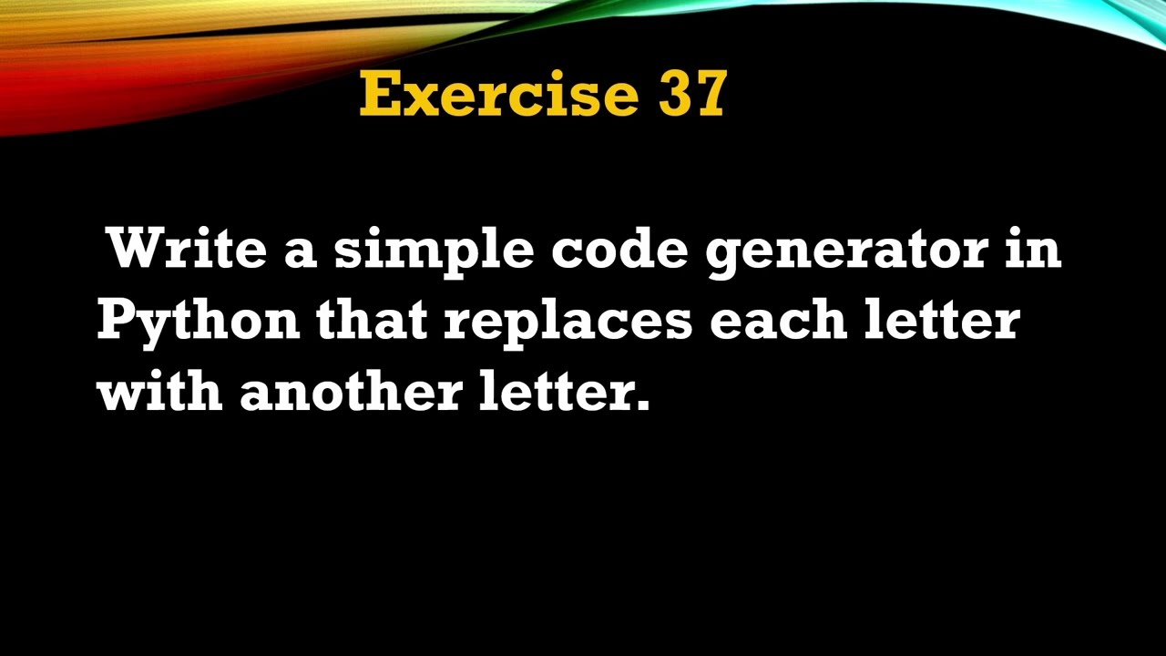 #37 Exercise - Write a Caesar Cipher Code Generator in Python. #python
