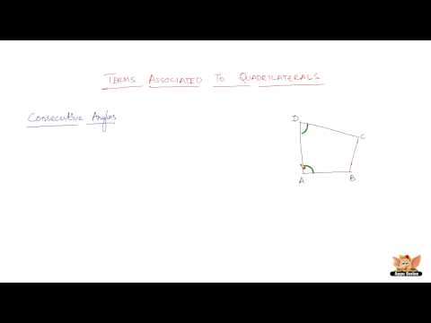 What are consecutive angles in a quadrilateral ?