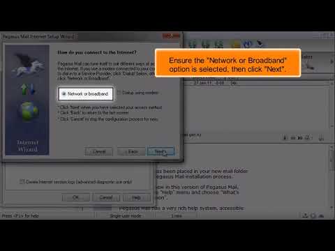 Pegasus Mail: How to Configure an IMAP Email Account