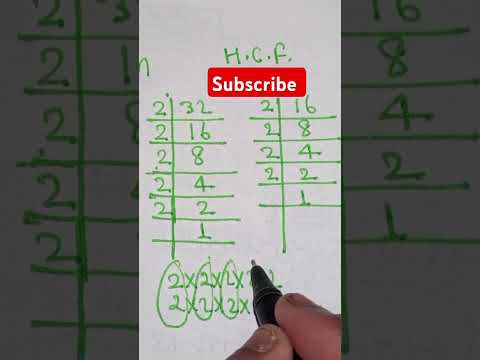 How to find H.C.F and L.C.M #HCF #LCM by factorisation method