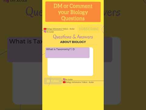 What is Taxonomy? | Definition of Taxonomy #shorts #taxonomy #biology #bivkedar