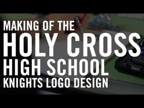 Holy Cross High School Logo Design
