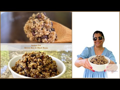 Instant Pot | Brown Rice & Black Beans