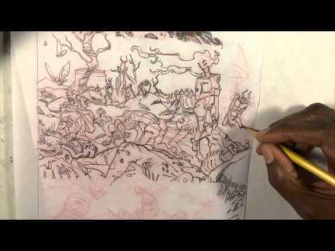 A comic book page   Start to Finish: Gerimi Drawing Comics #122