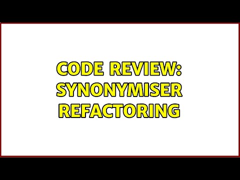 Code Review: Synonymiser refactoring (5 Solutions!!)