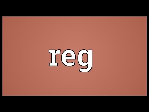 Reg Meaning