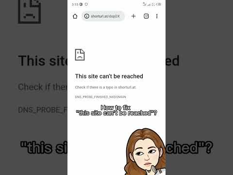 Fix this site can't be reached #short