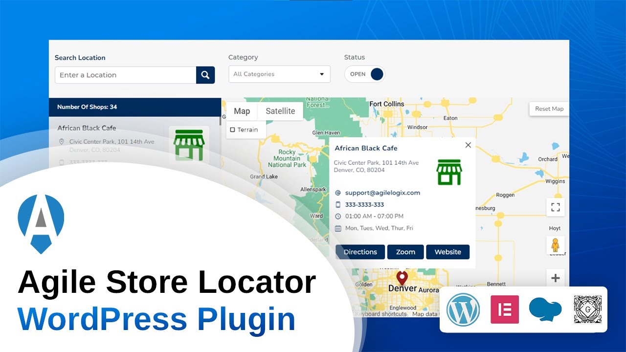 Agile Store Locator Google Maps WordPress Plugin - Pro Version