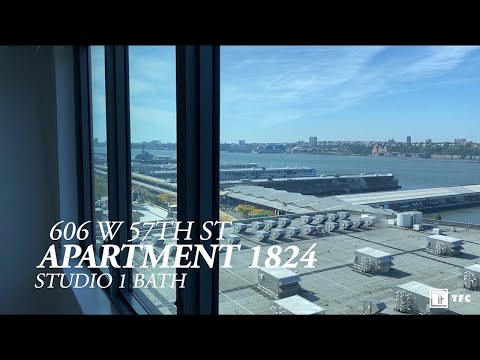 Midtown West Apartment Tour: 606 W 57th St Apt 1824