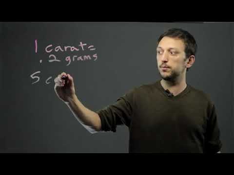 The Carat Weight of Diamonds in Grams
