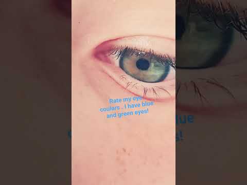 ocean and leaf eyes # eyecoular#blue#green#eyes