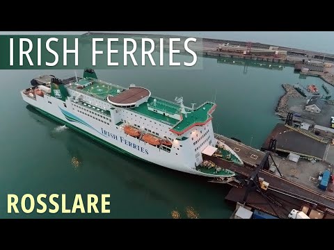 Irish Ferries in Rosslare: Aerial Footage