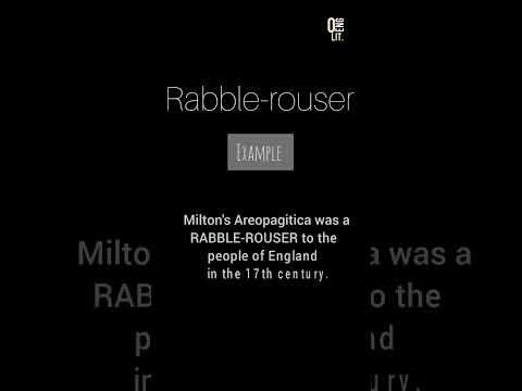 Rabble-rouser #vocabulary 45||Only English Lit. #english #englishliterature #shorts #viral