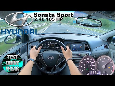 2017 Hyundai Sonata Sport 2.4L GDI 185 HP TOP SPEED AUTOBAHN DRIVE POV