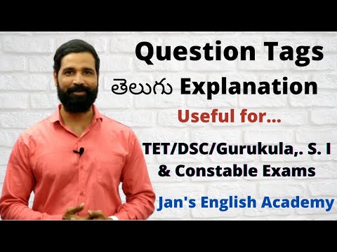 Question Tags | English Grammar in Telugu #jansenglishacademy