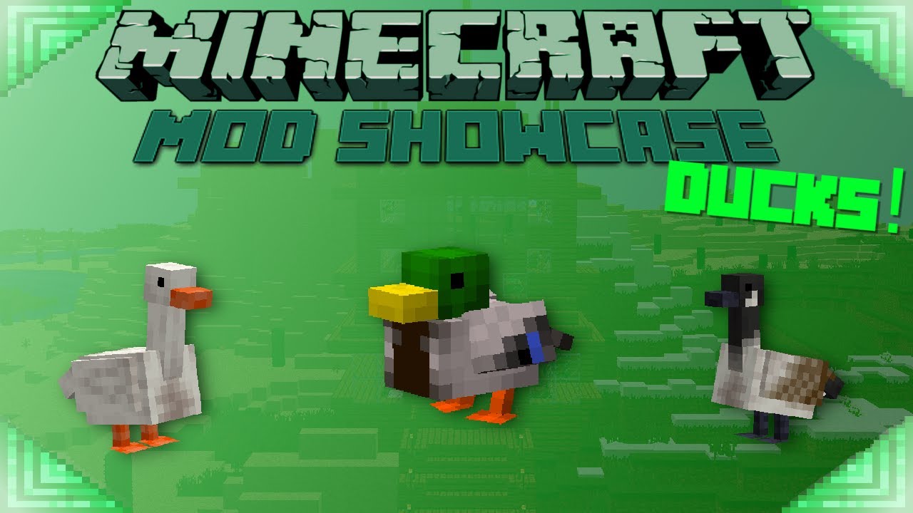 DUCK MOD (Minecraft Mod Showcase) BIRDS! GOOSE!