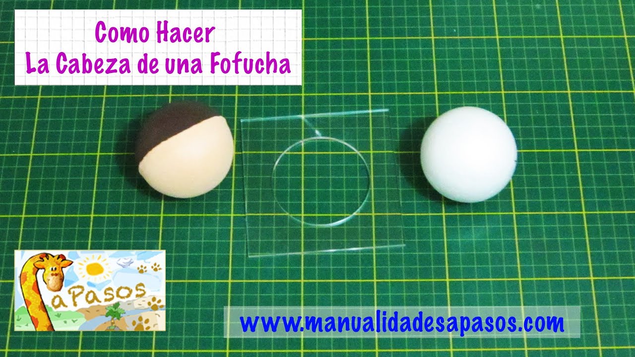 Fofucha paso a paso. Hacer La Cabeza con Molde