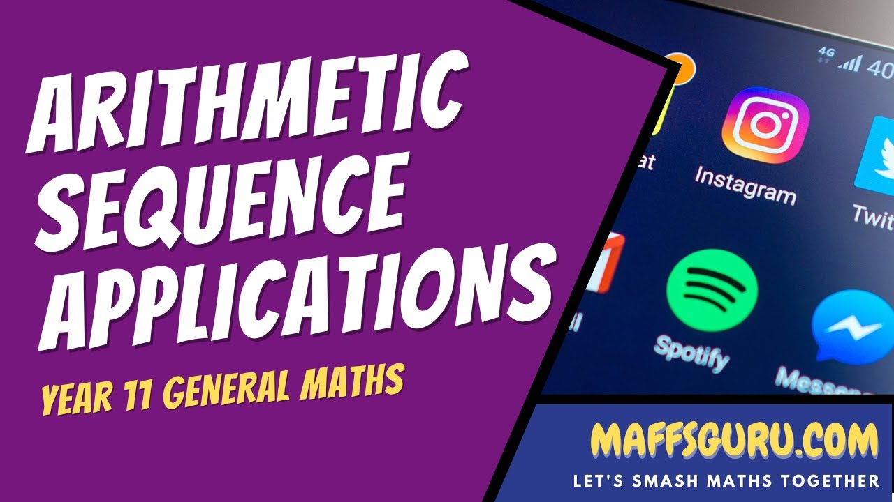 Arithmetic sequence applications | Year 11 General Maths | MaffsGuru.com