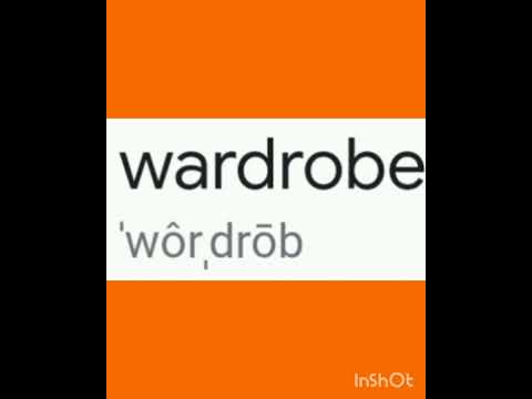 wardrobe meaning in Hindi#studystudy👌🧭