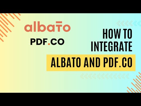 How to Integrate Albato and PDF.co?