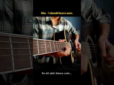 abhi na jao chhod kar guitar cover #abhinajaochhodkar #guitar #guitarcover #fyp #bollywood #trend