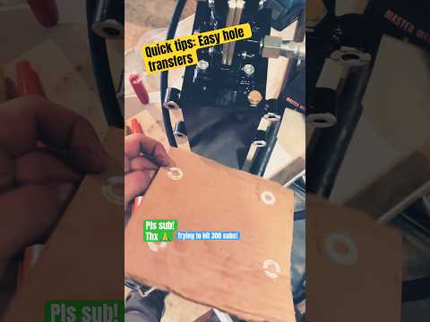 Transfer your hole locations the EASY way! 🛠️ 🙏 #mechanic #diy #toolhacks #shopskills #tips