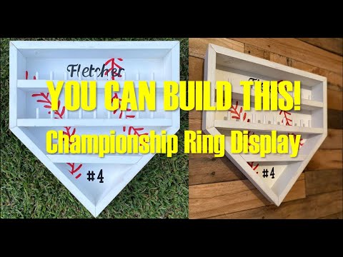 How To Make A Handmade Home Plate Championship Ring Display Case