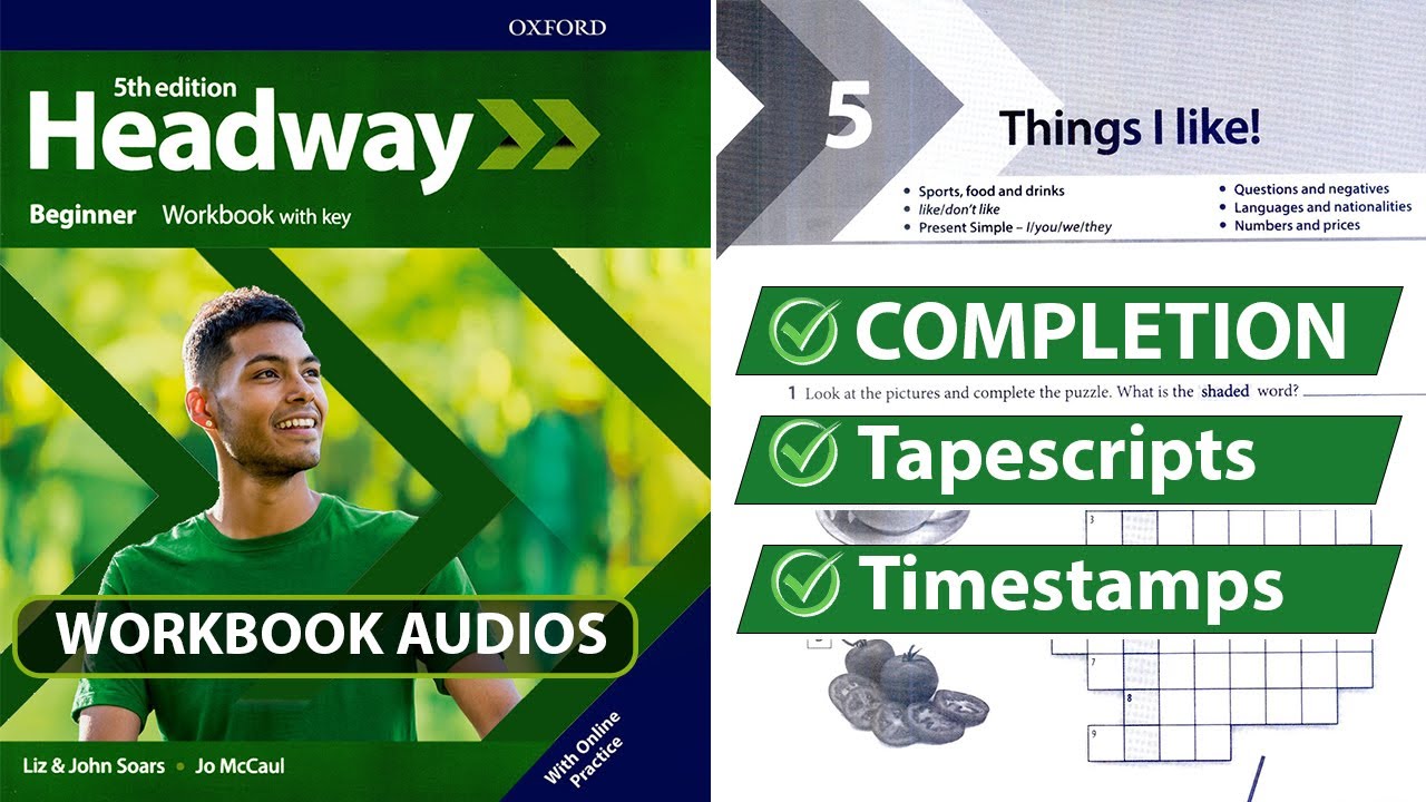 New Headway Beginner 5th Edition - Unit 5: Things I like! || Workbook