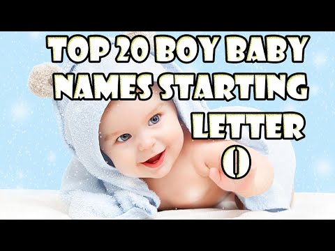Top 20 Boy Baby Names Starting Letter 'O'