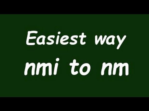 Convert Nautical mile to nanometer (nmi to nm) - Formula, Example, Solution