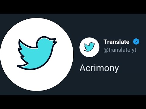 Acrimony Meaning in English